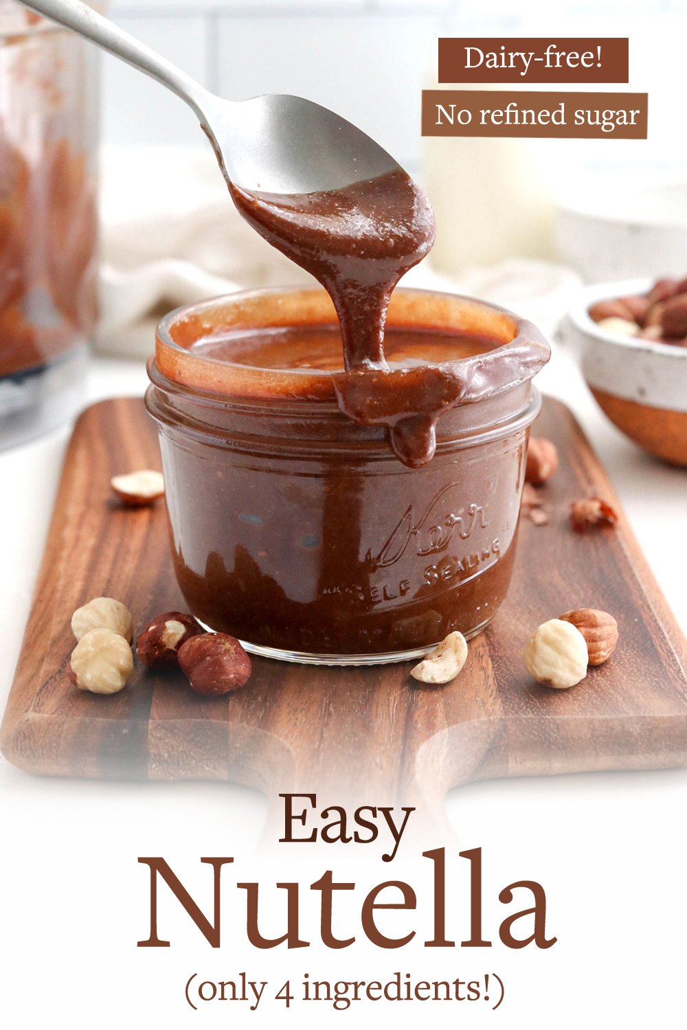 Healthy Nutella (4 ingredients!) - Detoxinista
