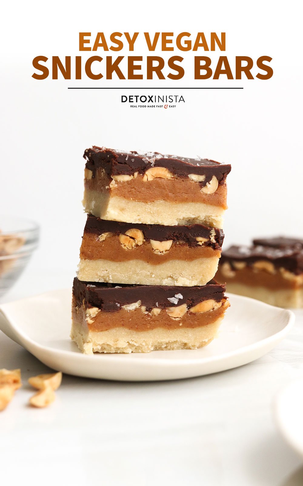 Healthy Snickers Bars - Detoxinista