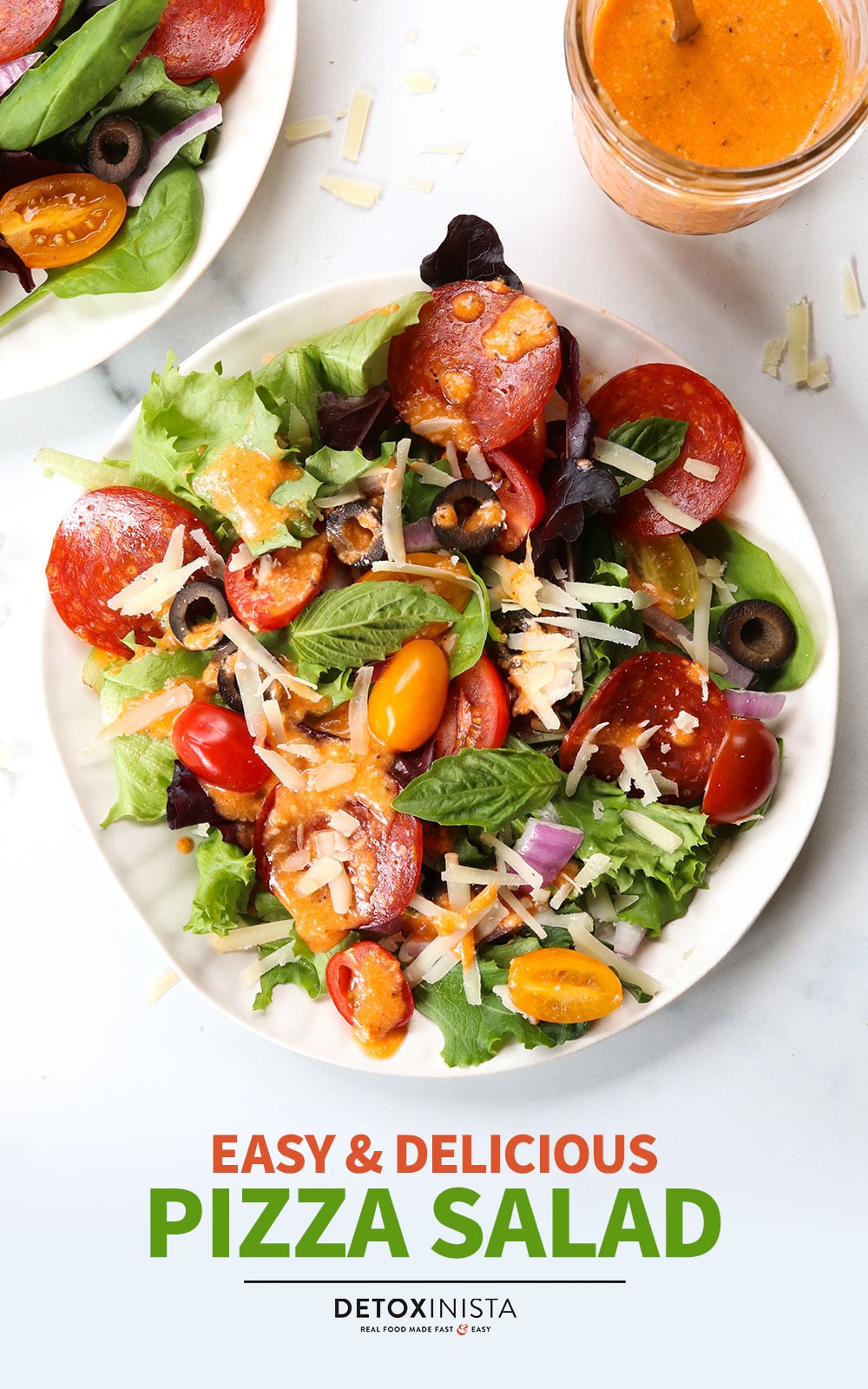 Easy Pizza Salad - Detoxinista