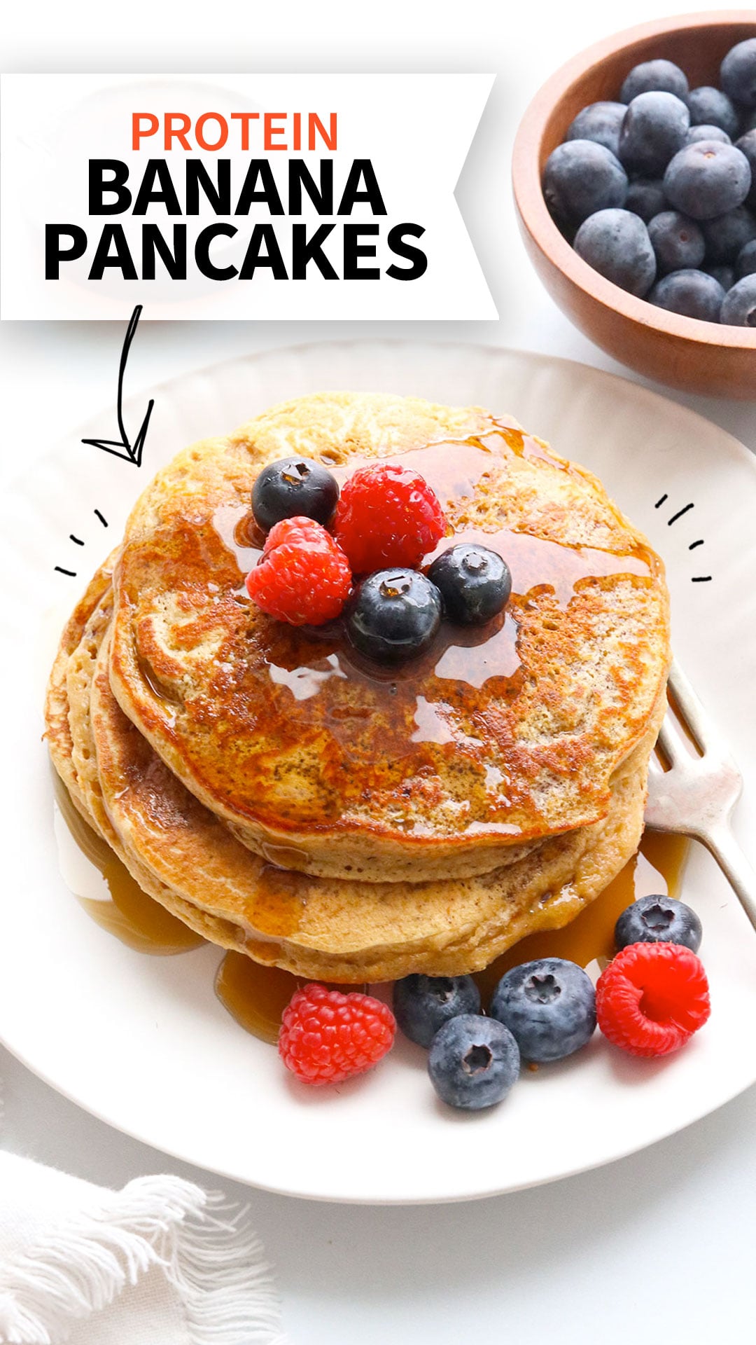 Spannende Bananen Protein Pancakes Ebenbild