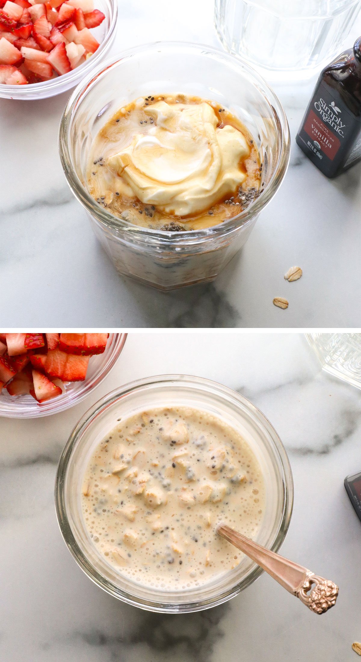 Strawberry Overnight Oats Recipe - Detoxinista
